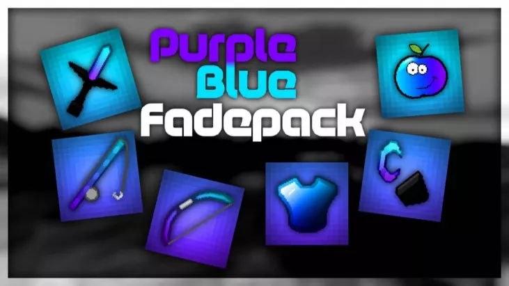 Purple-Blue-Fade Pack Minecraft Resource Pack | PvP Resource Pack
